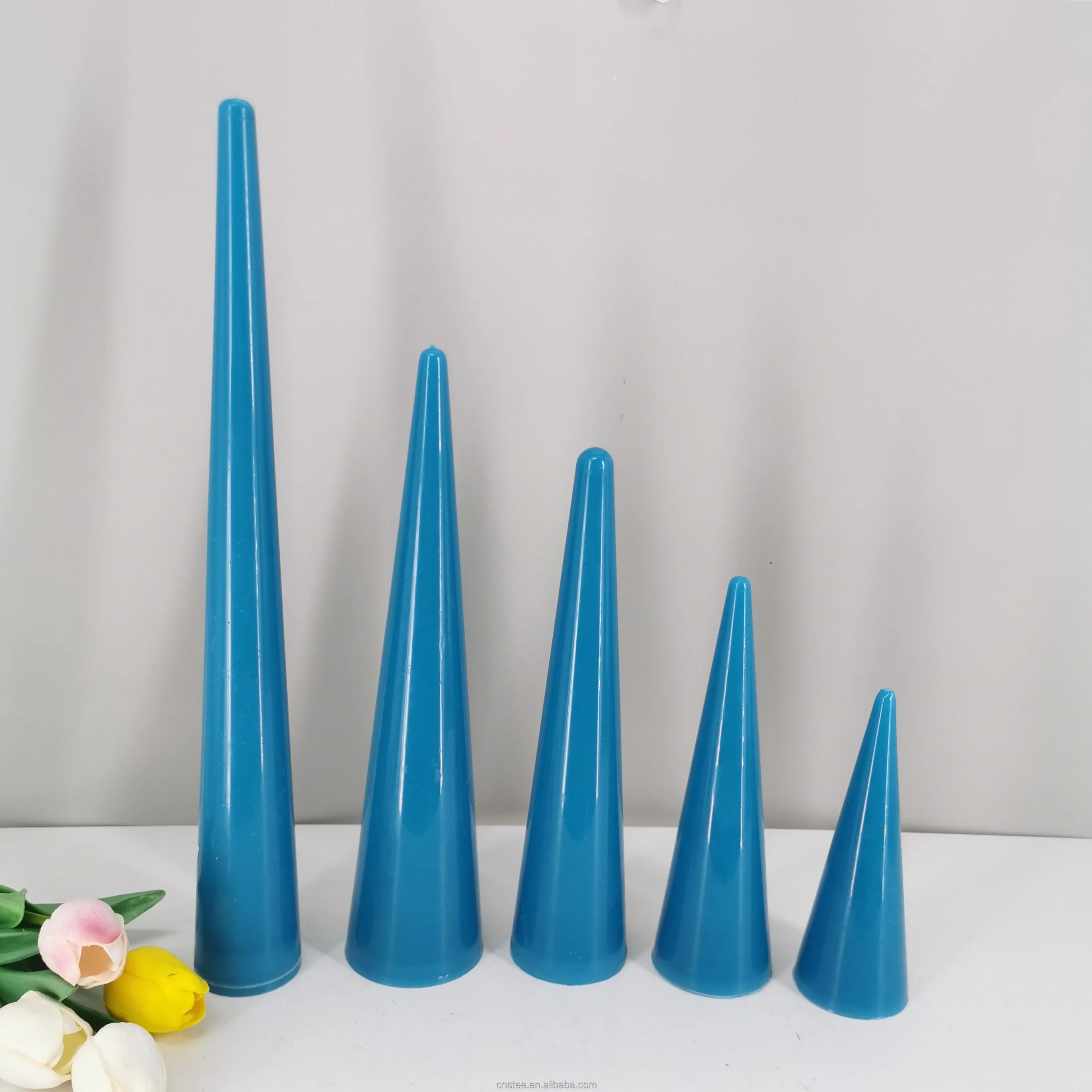 B-7003 Ins Style Conical Multiple Sizes Taper Cone Plastic Candle Mold ...