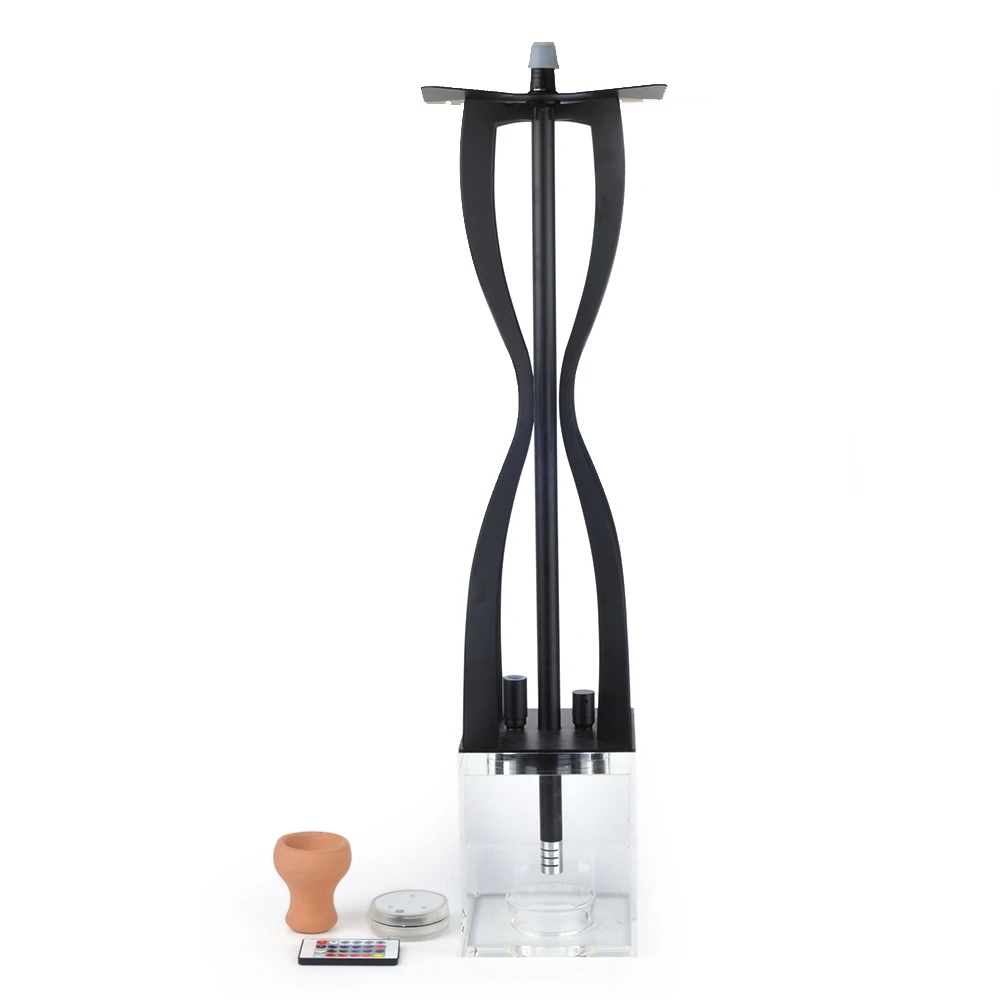 JL-354AH Ager Mazaya Yahya Glass Hookah Chicha Glass Hookah with LED