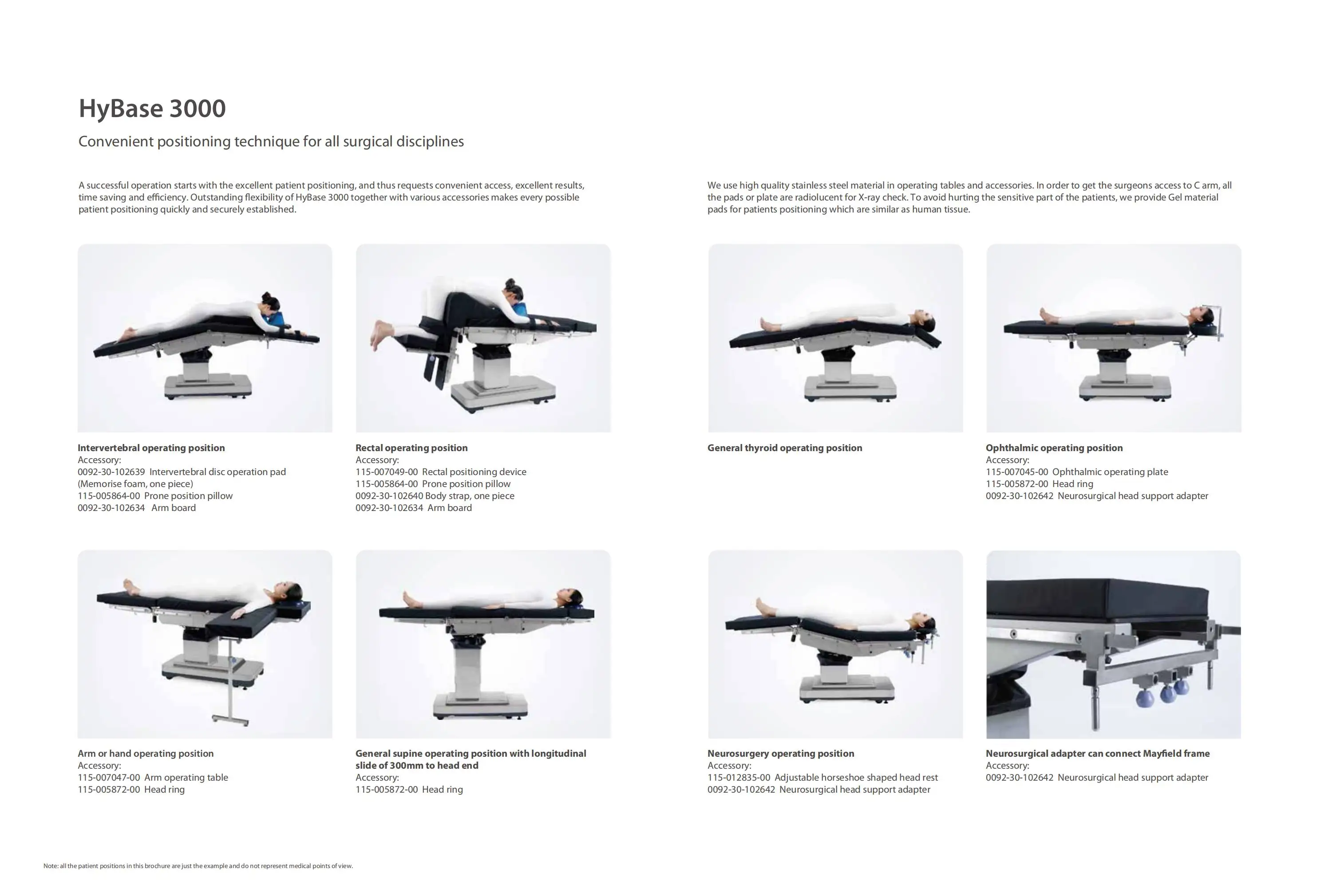 Hybase 3000 Operation Bed - Top Brand, Onsite Installation