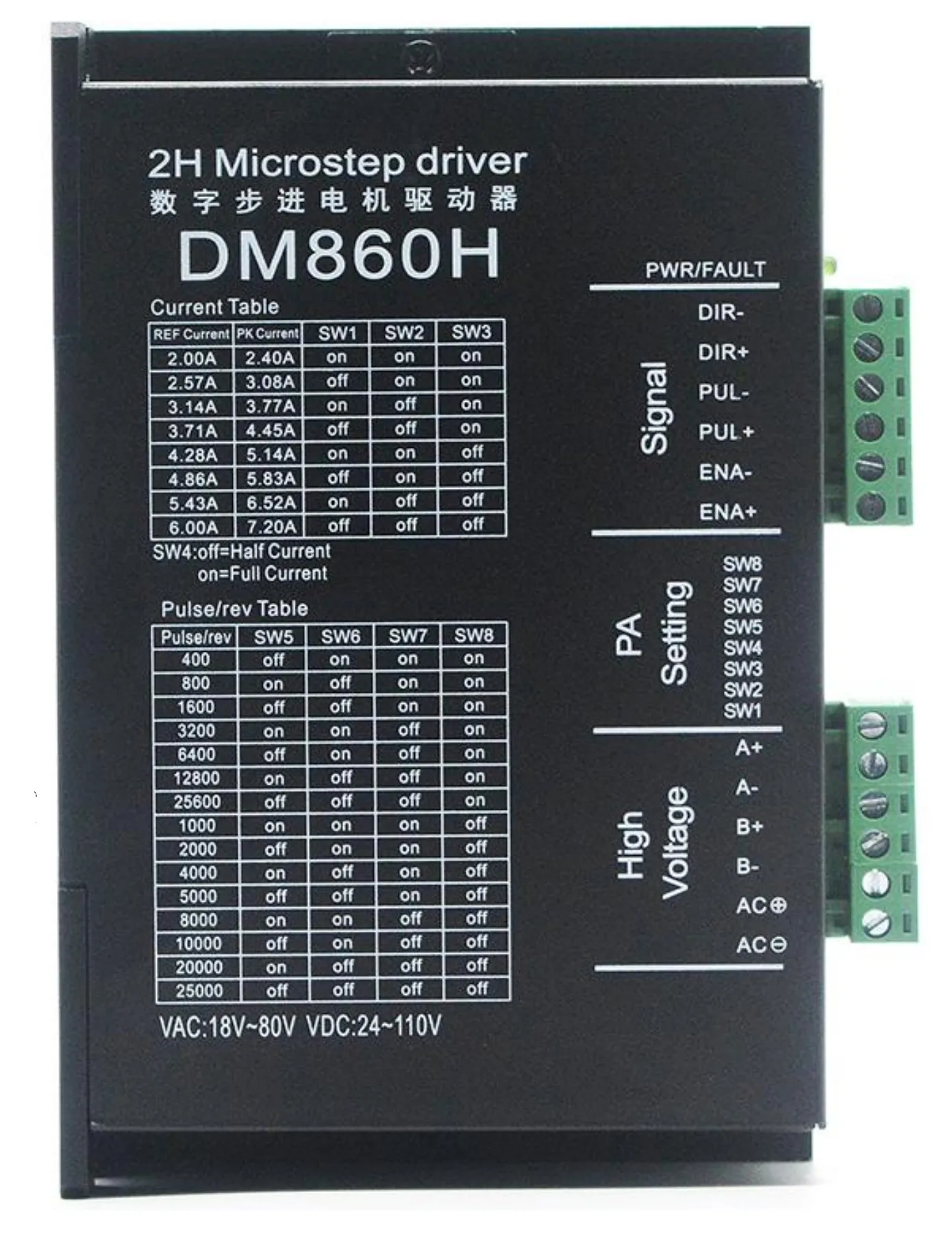 DM860 DM860H Stepper Motor Driver for NEMA34 Motors - Precision Control ...