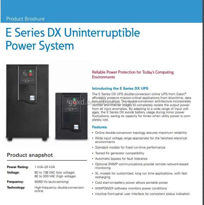 Online Double Conversion EATON UPS DX RT 6-10 KVA UPS Uninterrupted ...