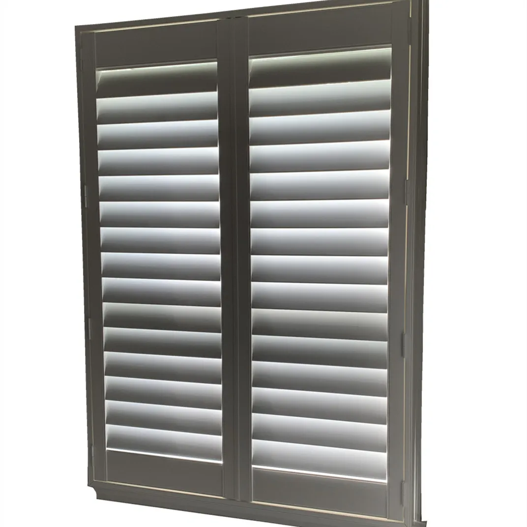 Smart pvc plantation shutters horizontal louver shutter for italian ...