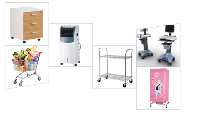 TYD PU Swivel Wheels Light Duty Inch Clear Rodizio Cristal OEM ...