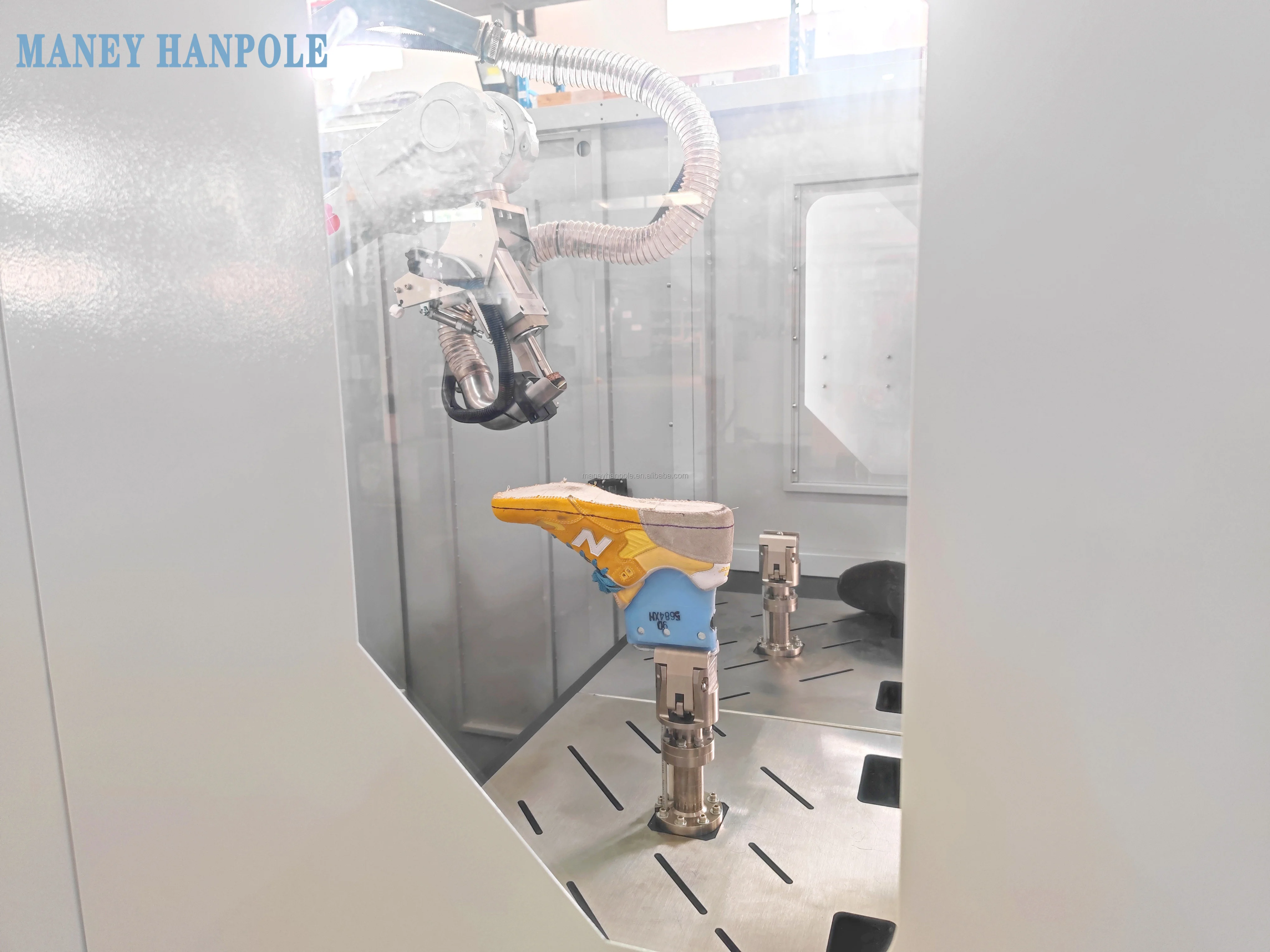 New Desma Type Robot and Control System for Shoe Making With Roughing ...