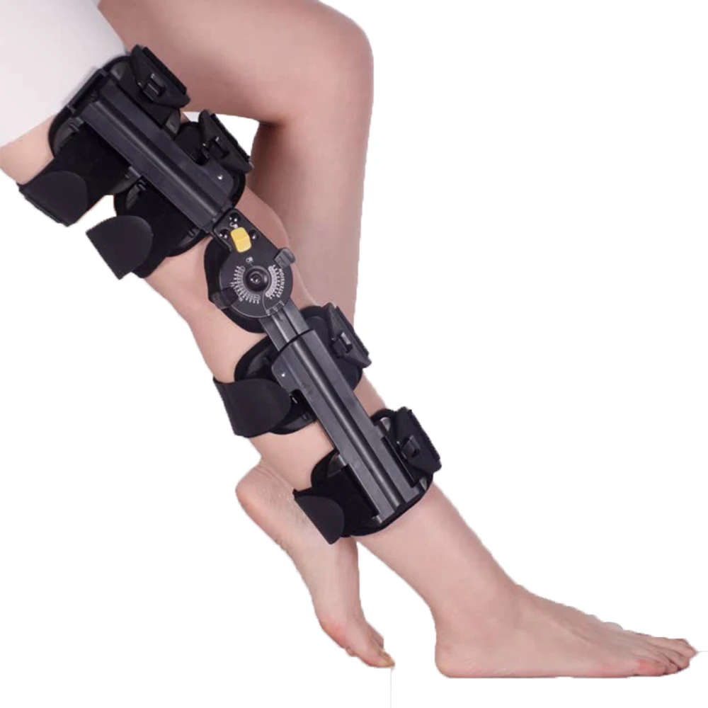 Adjustable Knee Hinge Brace Metal Shell Oa Knee Brace For Valgus Varus ...