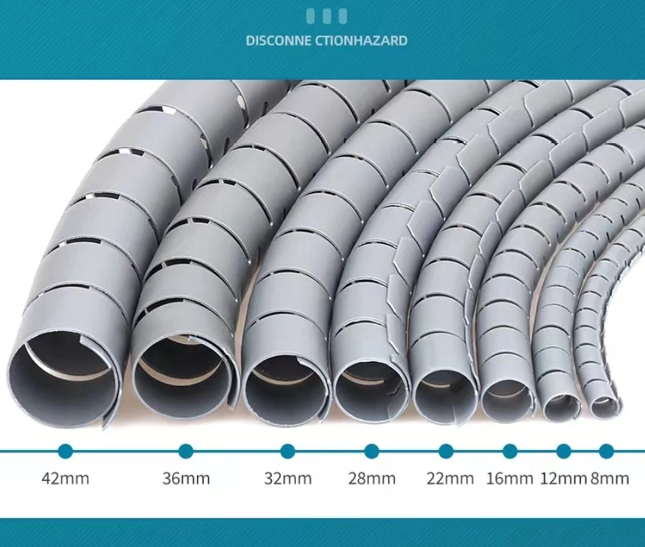 Easy Flexible Cable Spiral Wrap - Durable & Customizable