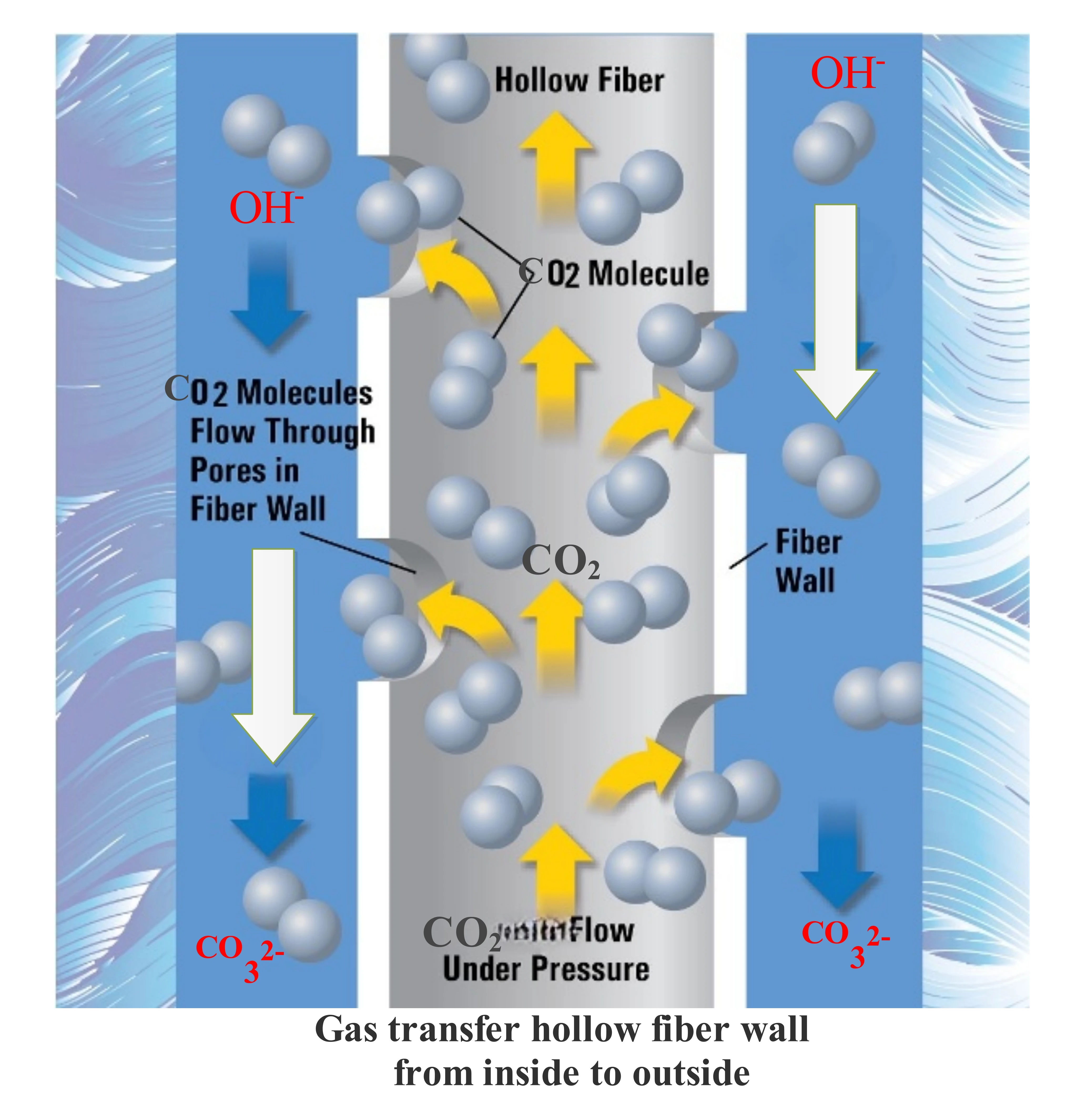 Carbon Dioxide CO2 Capture - Efficient Gas Membrane Contactor