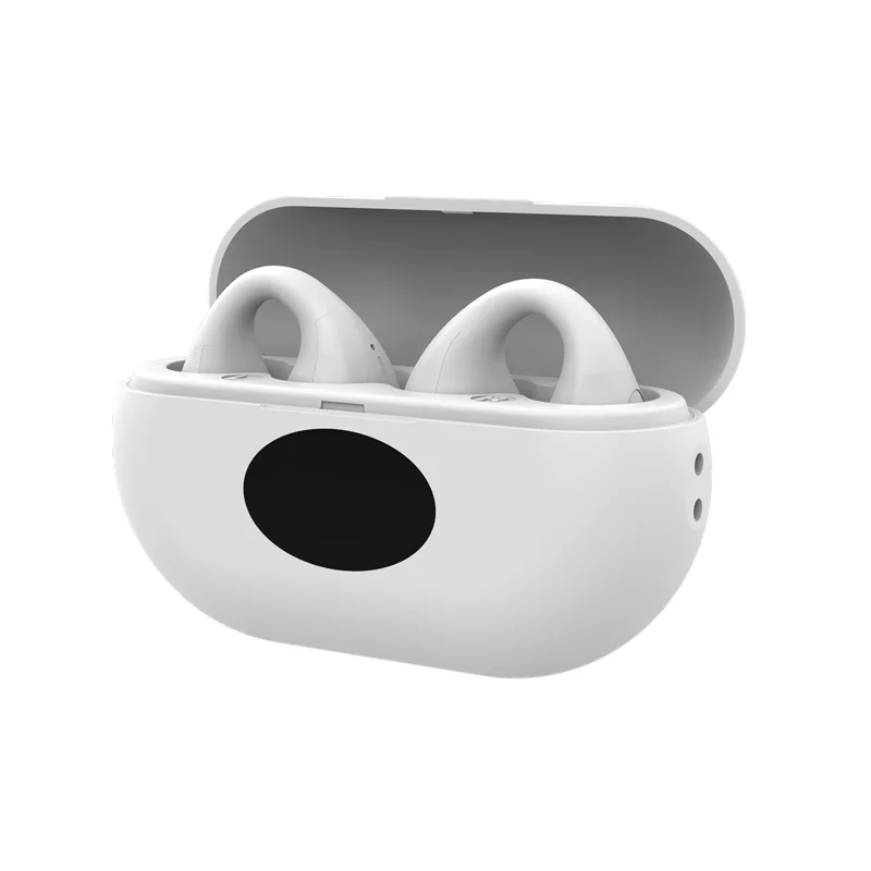 Safe & Comfortable To Wear Ear Clip Ows Earphones With Digital Display ...