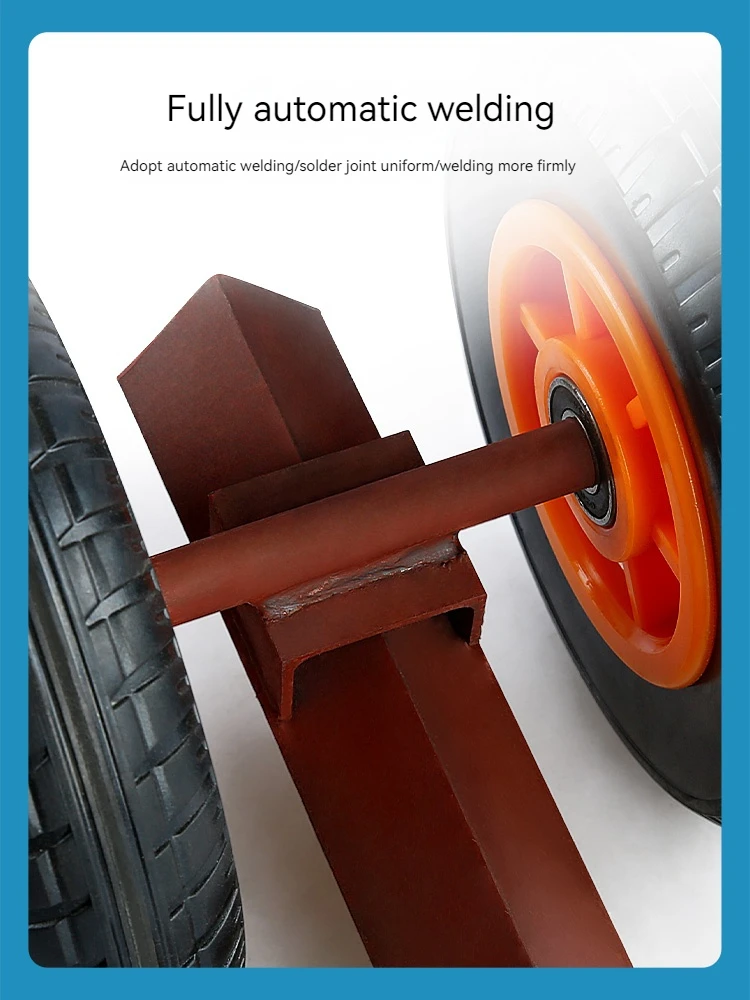 Heavy Duty Stone Handling Trolley - Manual & Rubber Wheels