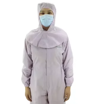 Factory worker uniform pink cleanroom jumpsuit esd coverall working ...