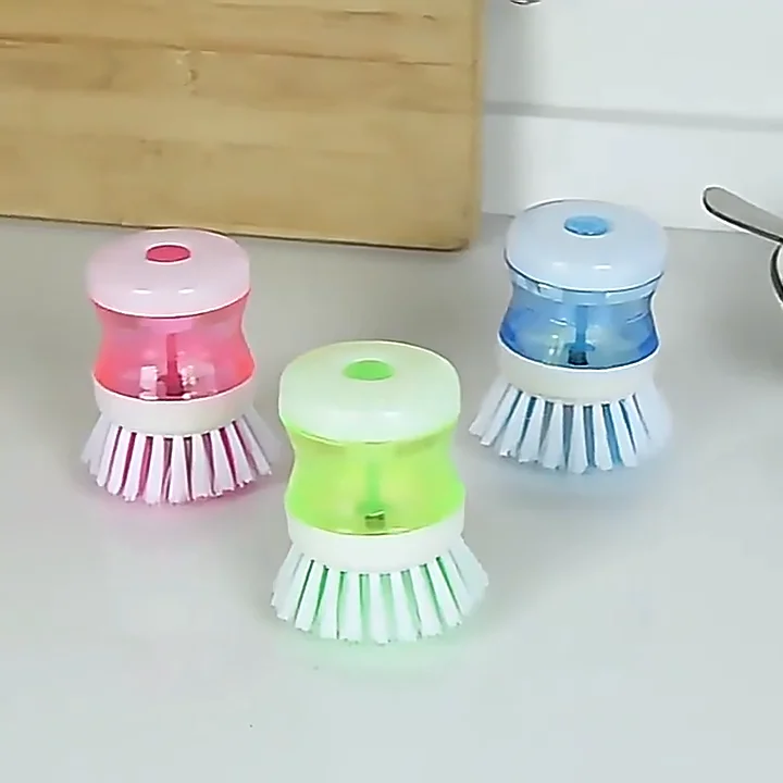 Usse Custom Soap Dispensing Palm Scrub Brush,Scrubber Storage With Drip ...