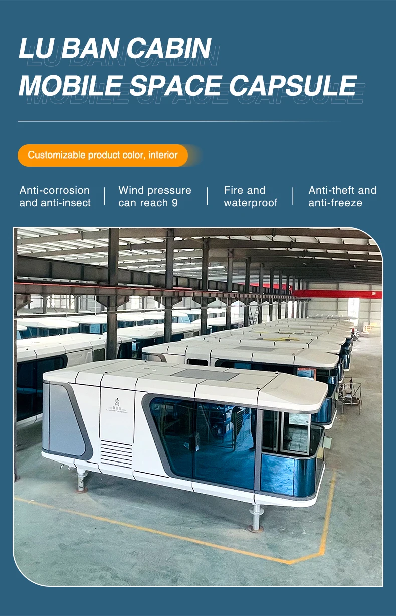 China Modular Double Sleep Capsule Steel Prefabricated Space Tiny ...