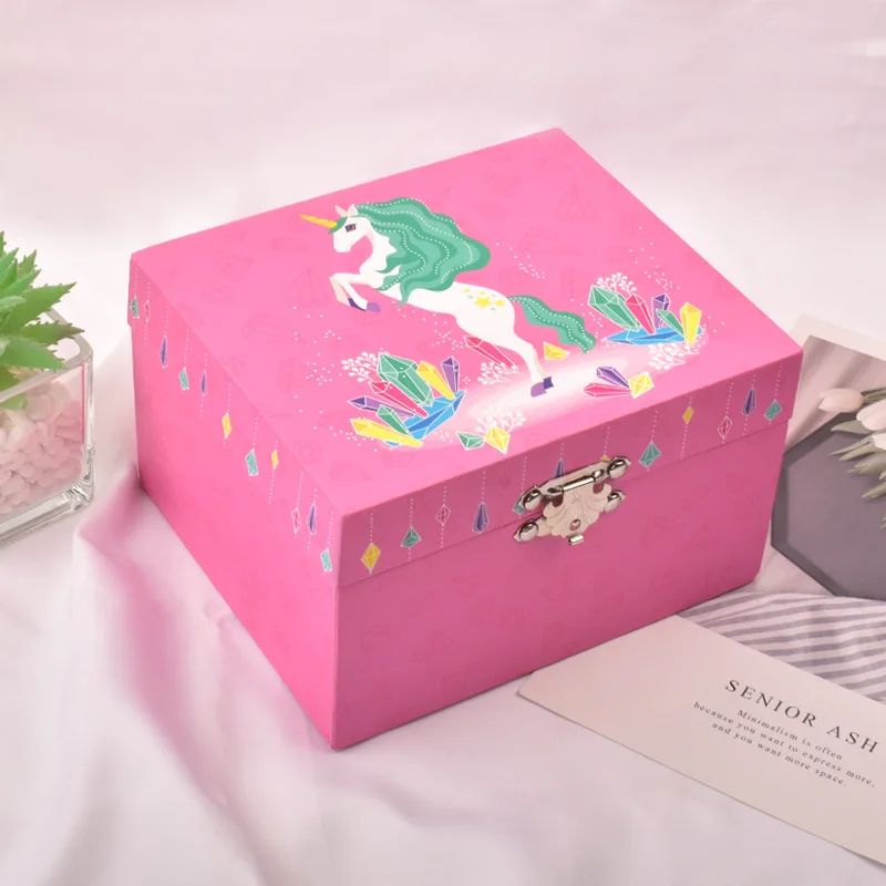 Custom Music Box Mechanism Children Hand Crank Birthday Jewelry Boxes ...