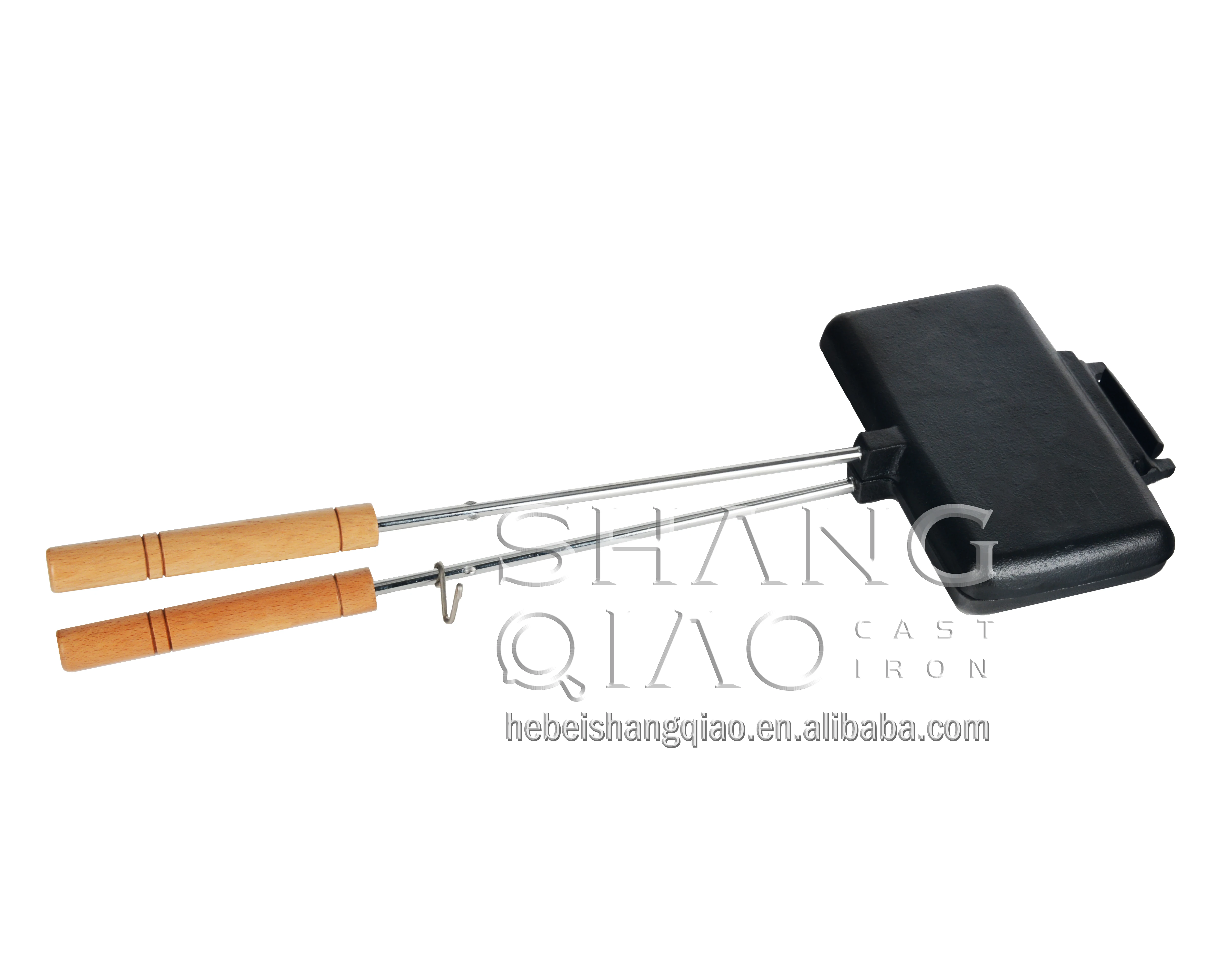 High Quality Pre-seasoned Waffle Pan Bread Toaster Camping Cooker ...