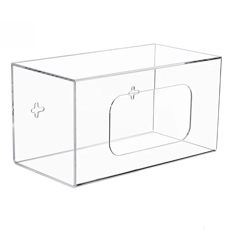 wall mounted Clear acrylic Garbage Bag dispenser Roll Holder plastic ...
