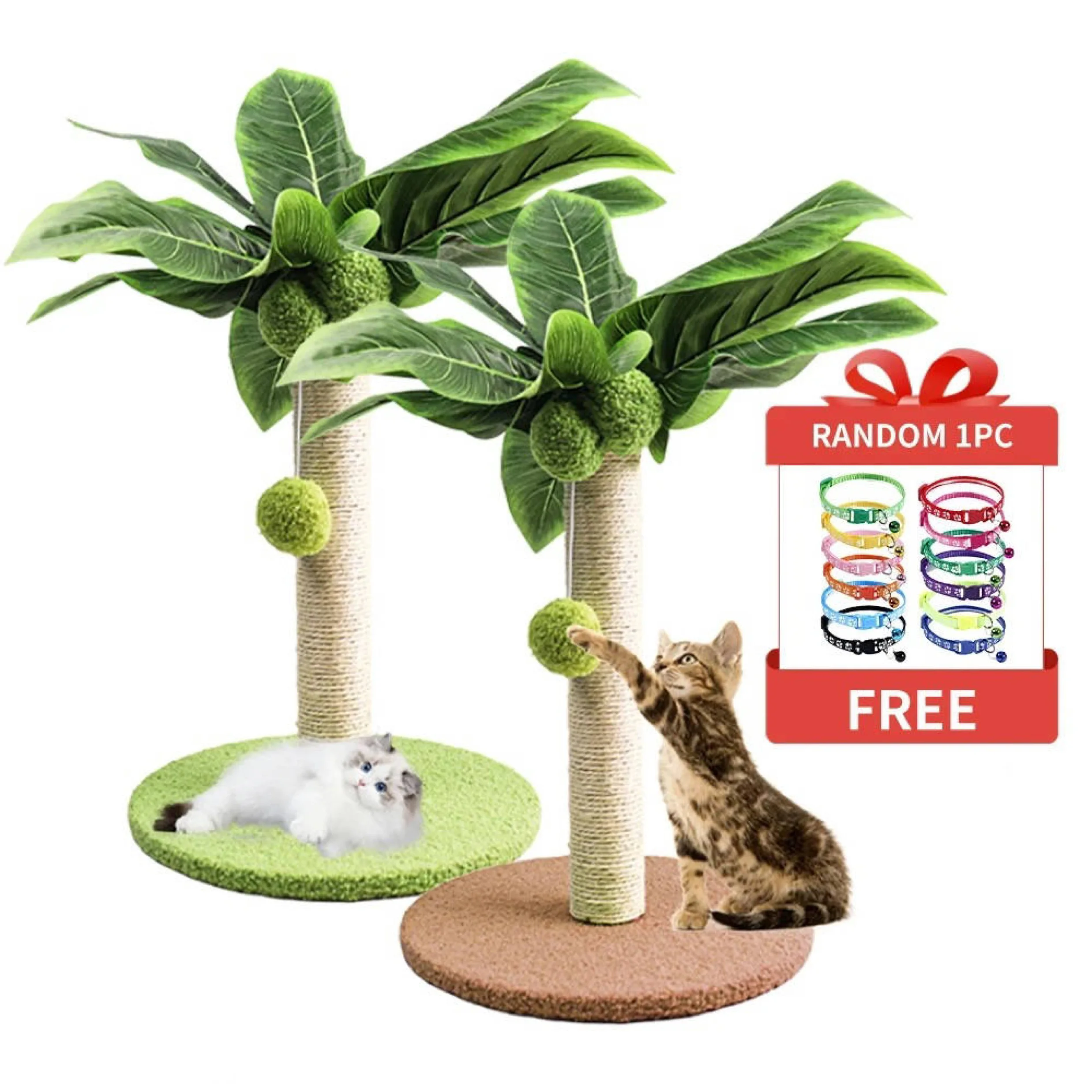 Scratching Post For Kitten Cute Green Leaves Cat Scratching Posts With ...