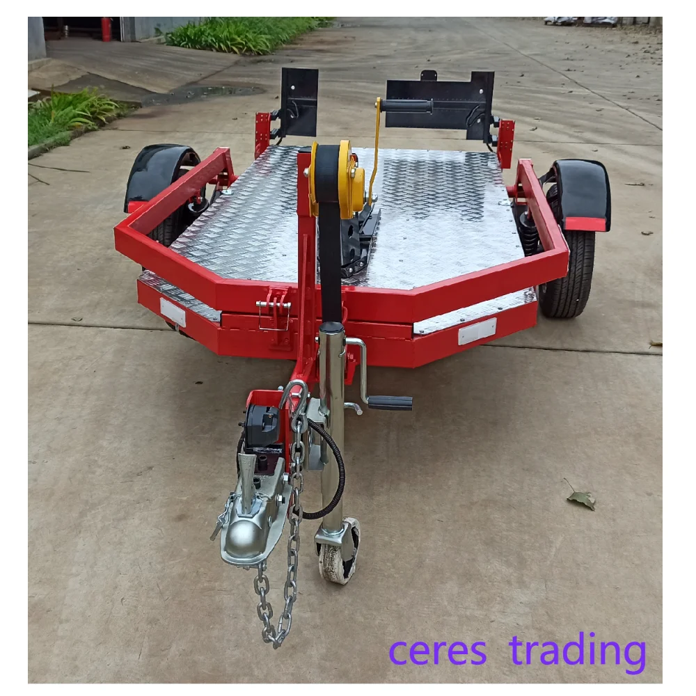Low Flatbed Factory Supply Folding Motorbike Galvanized Motorcycle ...