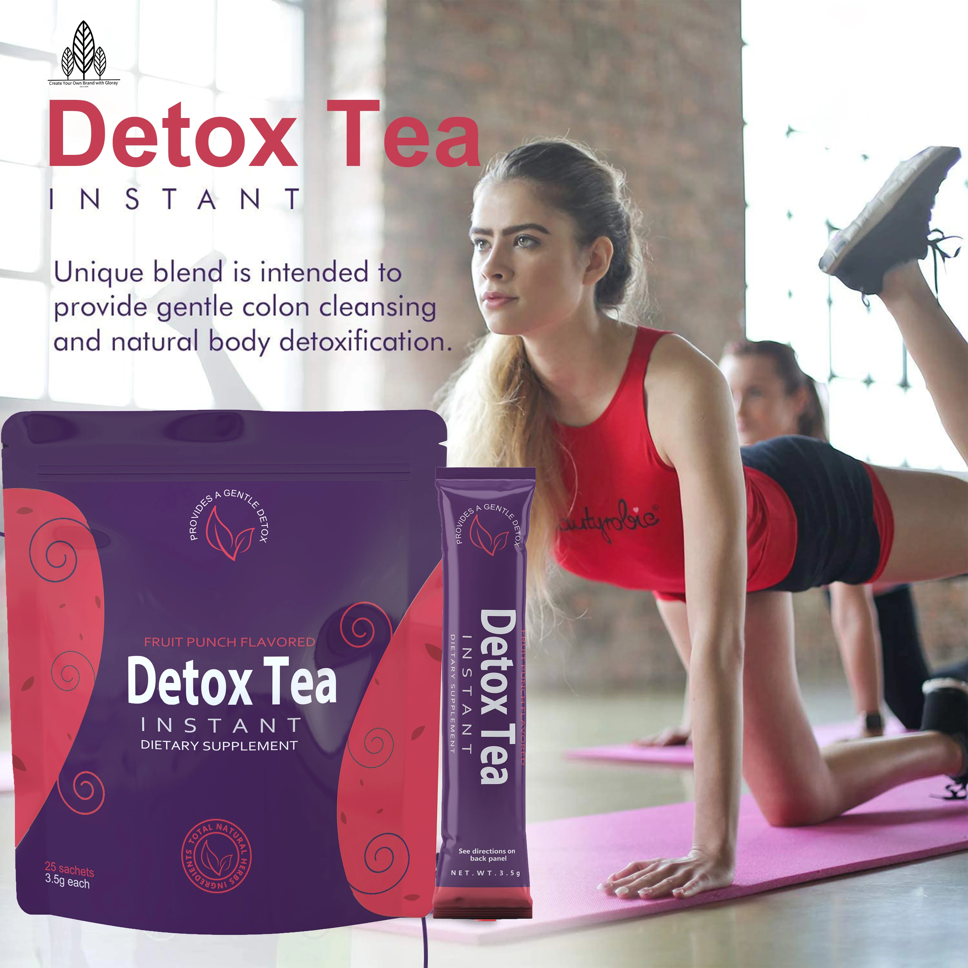 Fruit Punch Instant Iaso Detox Tea Refreshing Fruity Flavor Aid Your ...