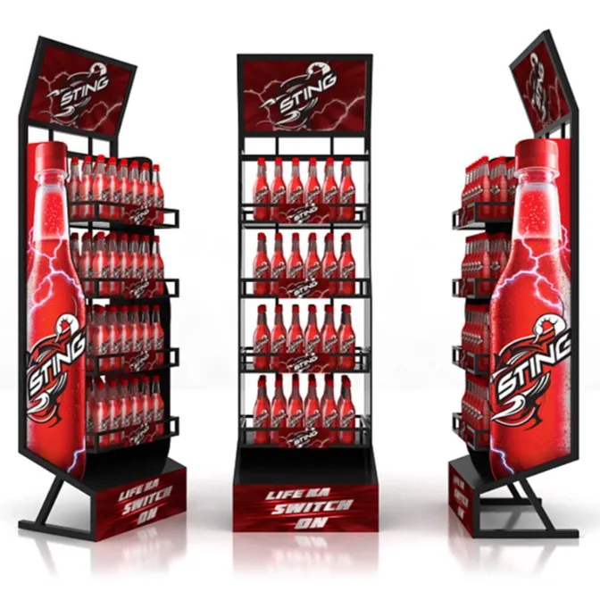 Coca Cola Soft Drink Bottle Rack Beverage Display Drink Display Stands ...