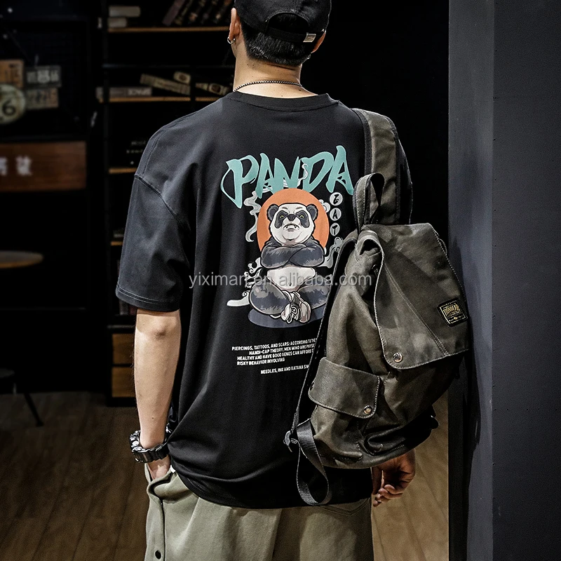 Trendy Brand High-end T-shirt Men's Short-sleeved Summer Round Neck ...