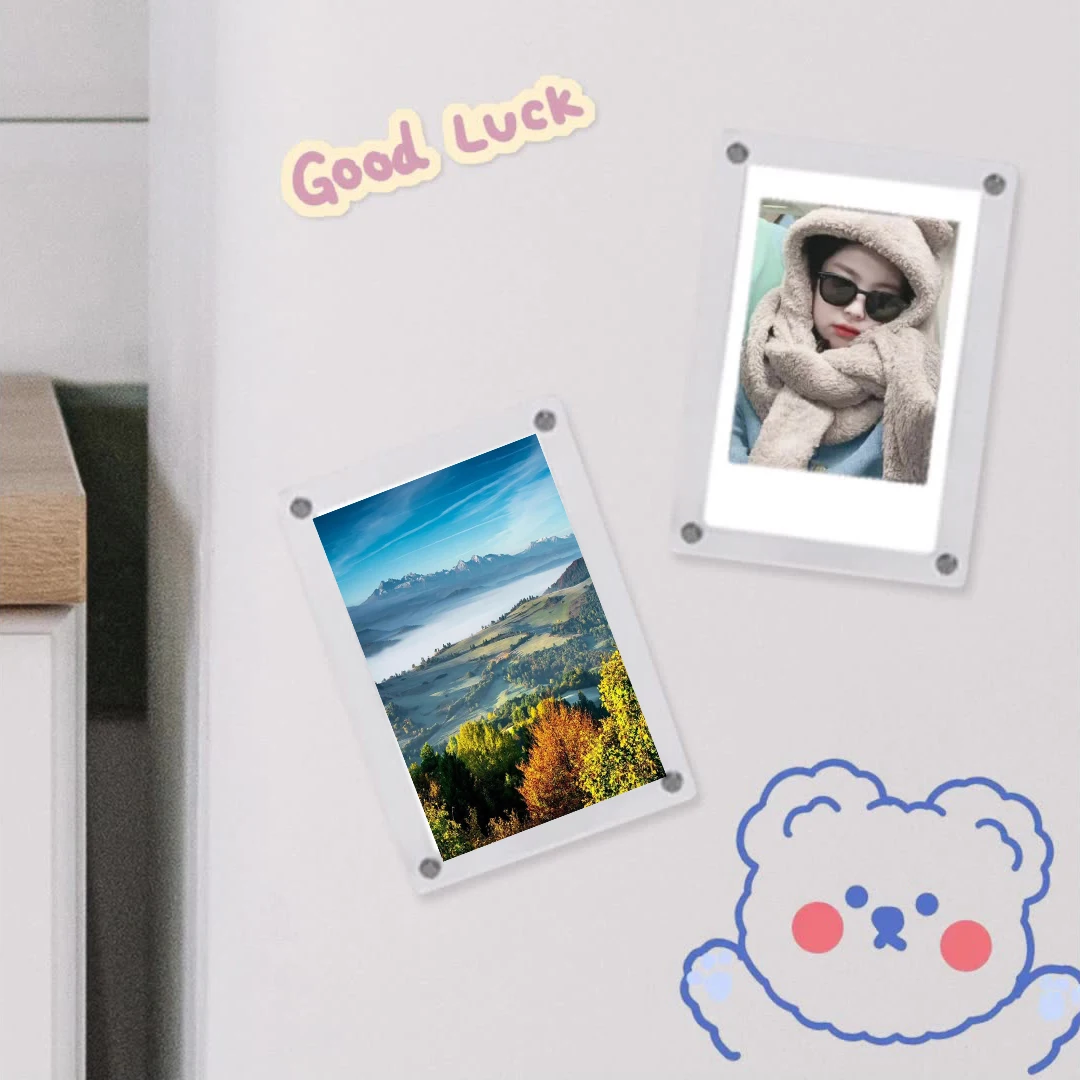 Wholesale Blank Acrylic Fridge Magnet Customised Photo Frame