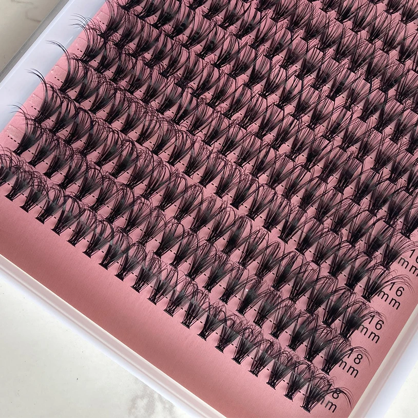 Hand Made Fan Eyelashes DIY Lash Fluffy Cluster Private Label Volume 3D ...