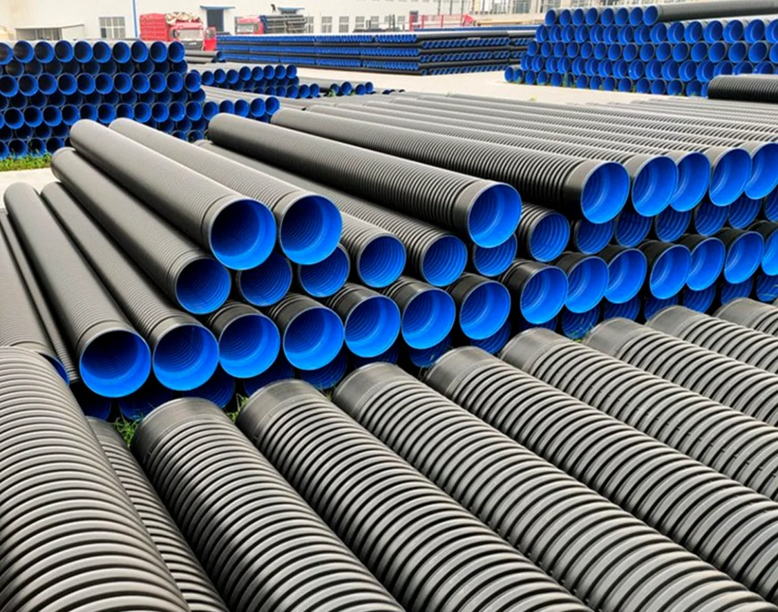 Sn4 Sn8 Yellow Drainage 100mm 145mm 300 400 800 1000mm 1200mm 1500mm Spiral 6 12 Inch Socket ...