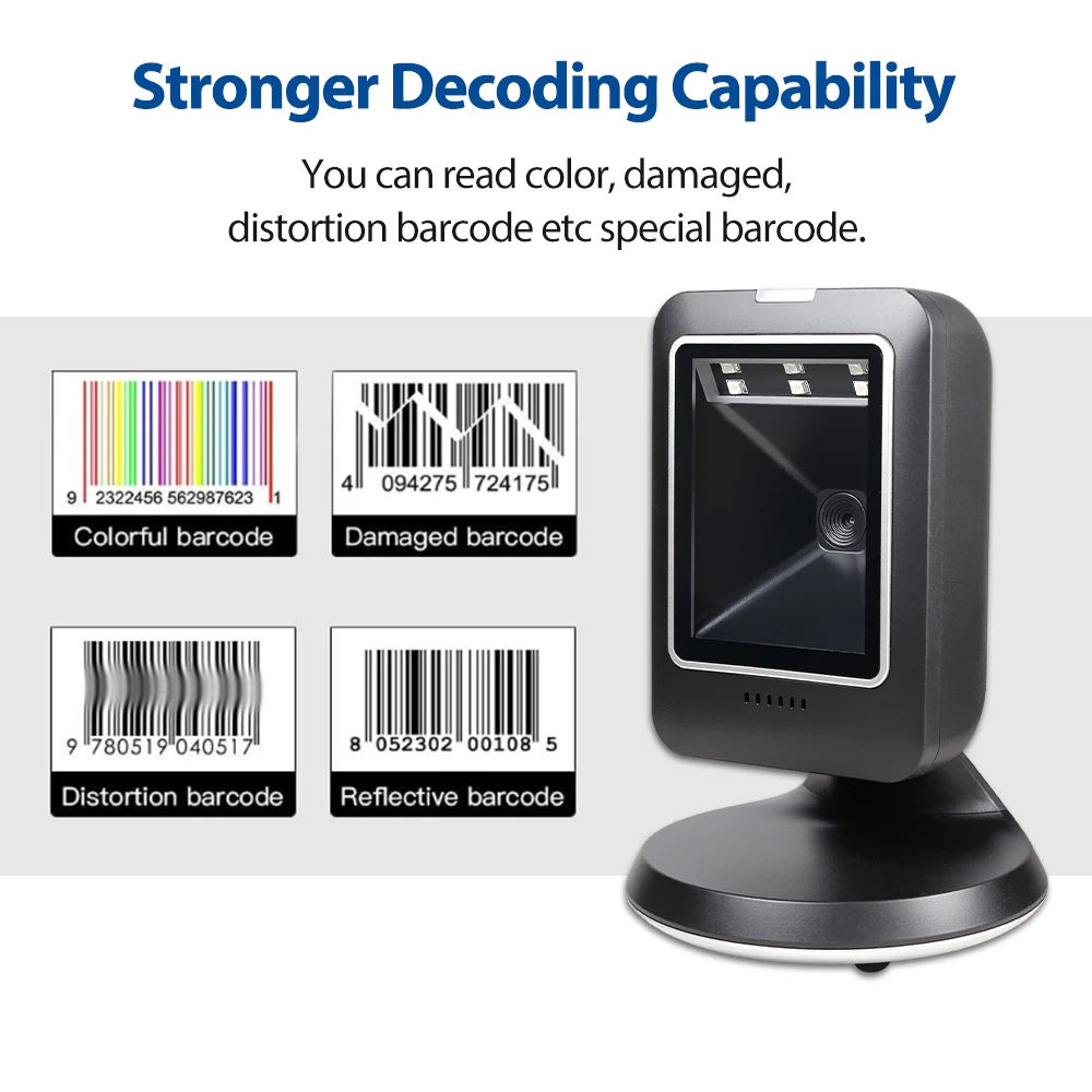 MP6300 Barcode Scanner - High Quality 2D Desktop Scanner