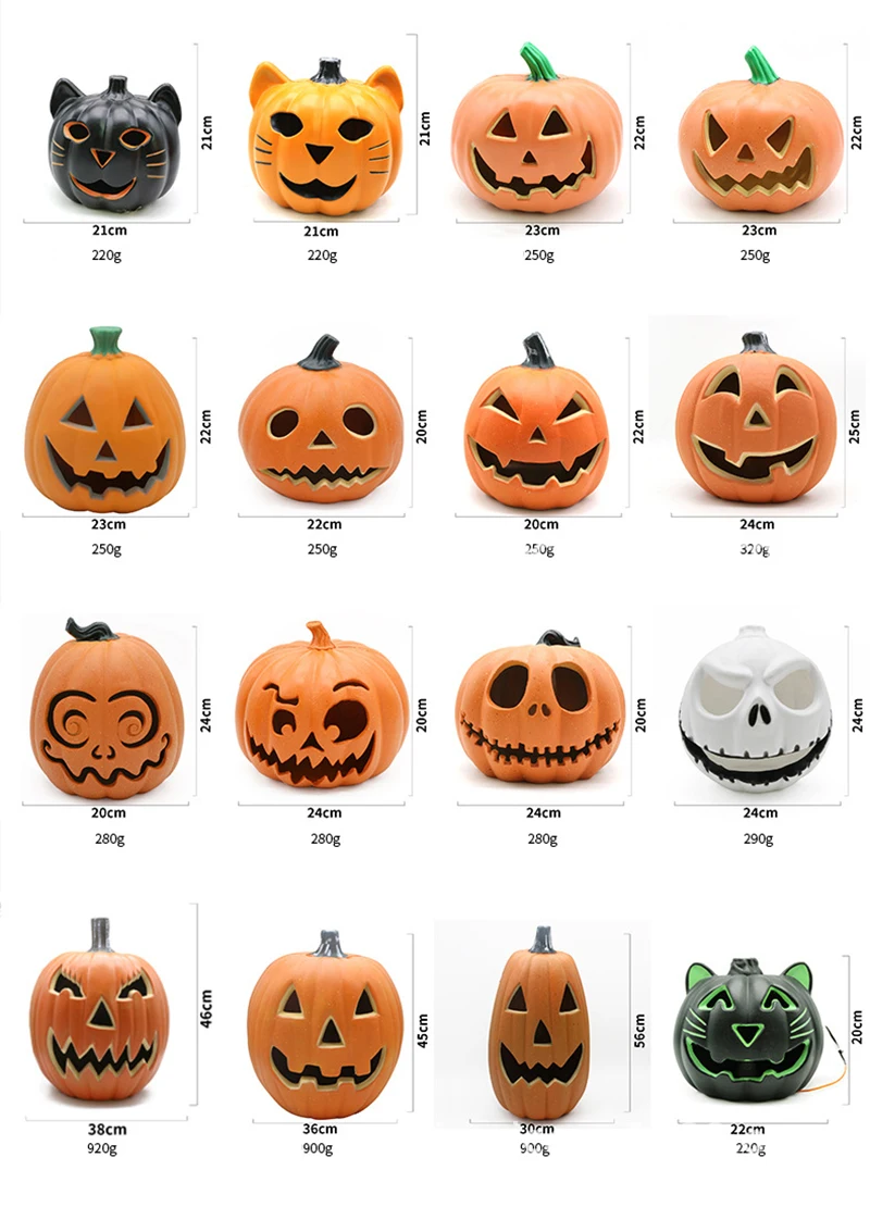Polystroprene Pumpkin Halloween Big Pumpkin Led Light Festival Ornament ...