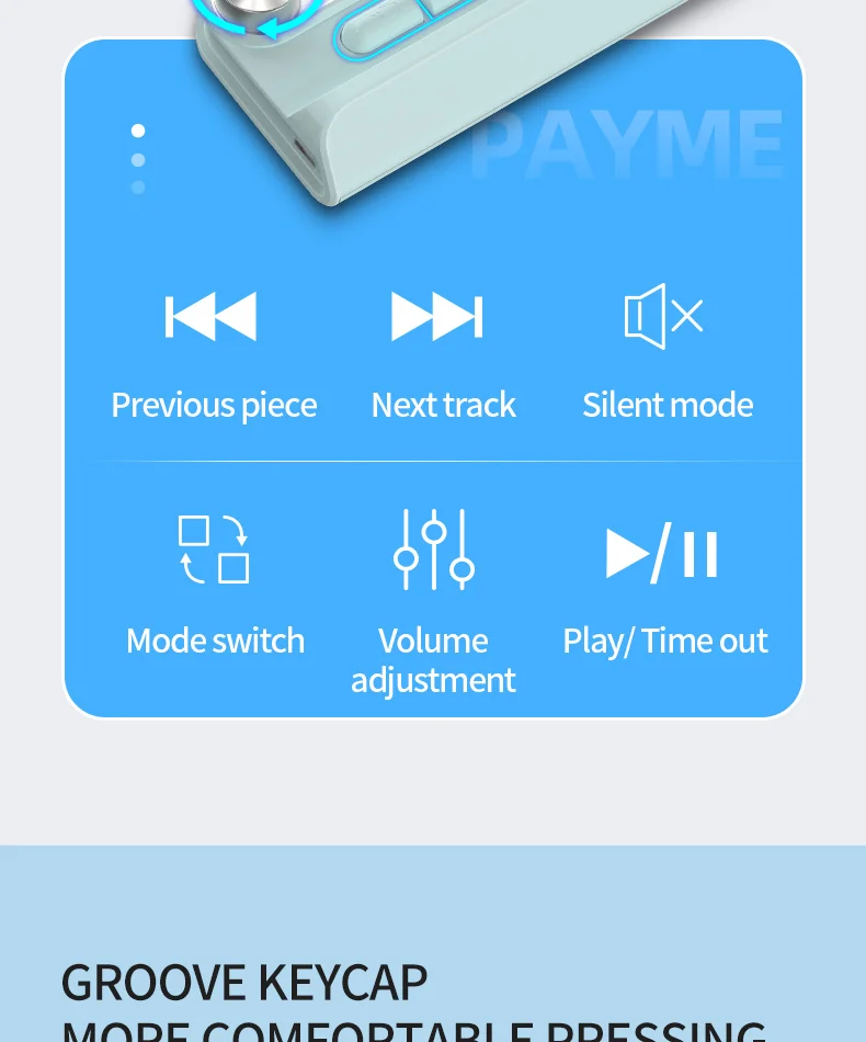 Keyboard Mouse Combos Round Keycaps Retro Punk Typewriter Style Silent ...