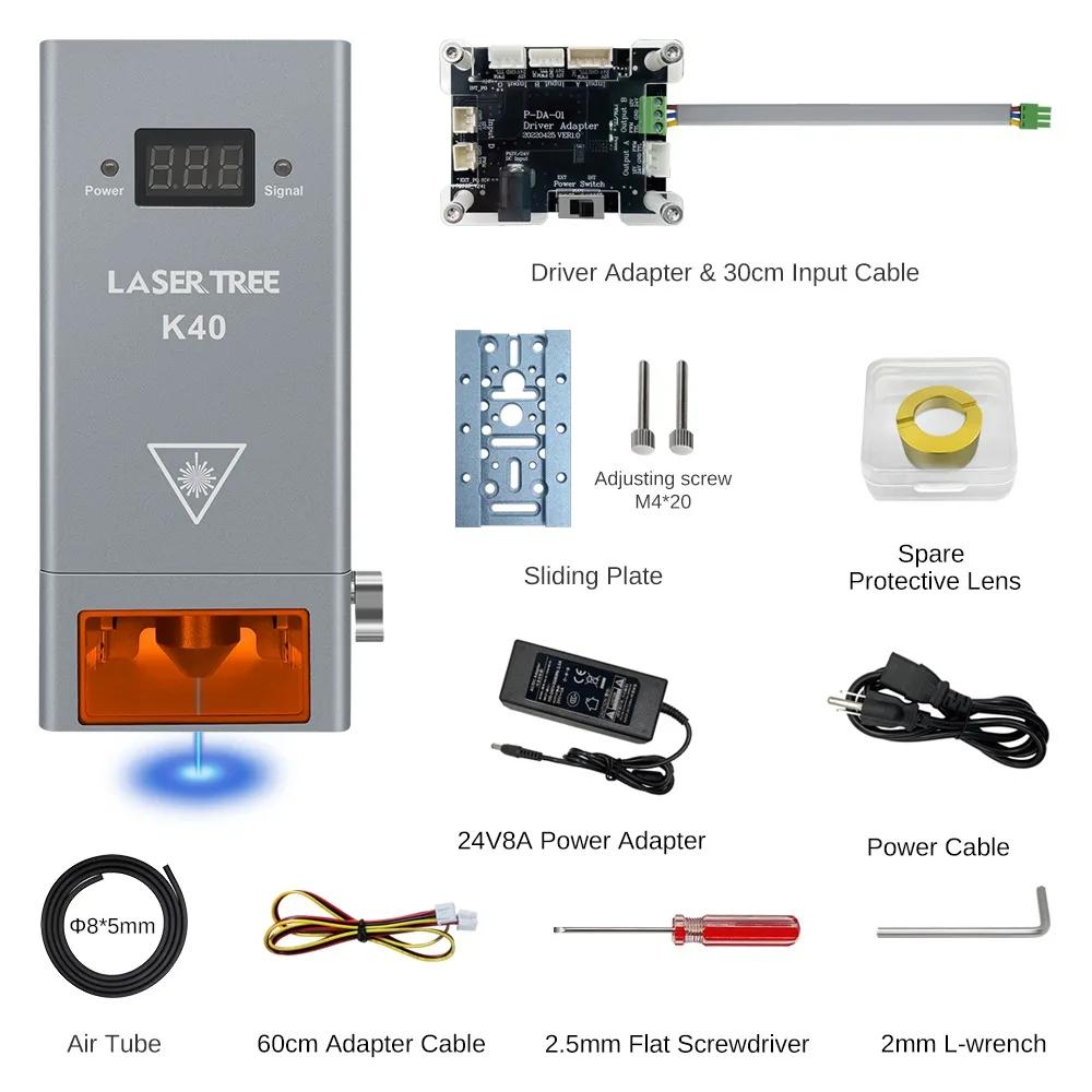 LASER TREE 5W-40W Diode Laser Module Kit for CNC Engravers