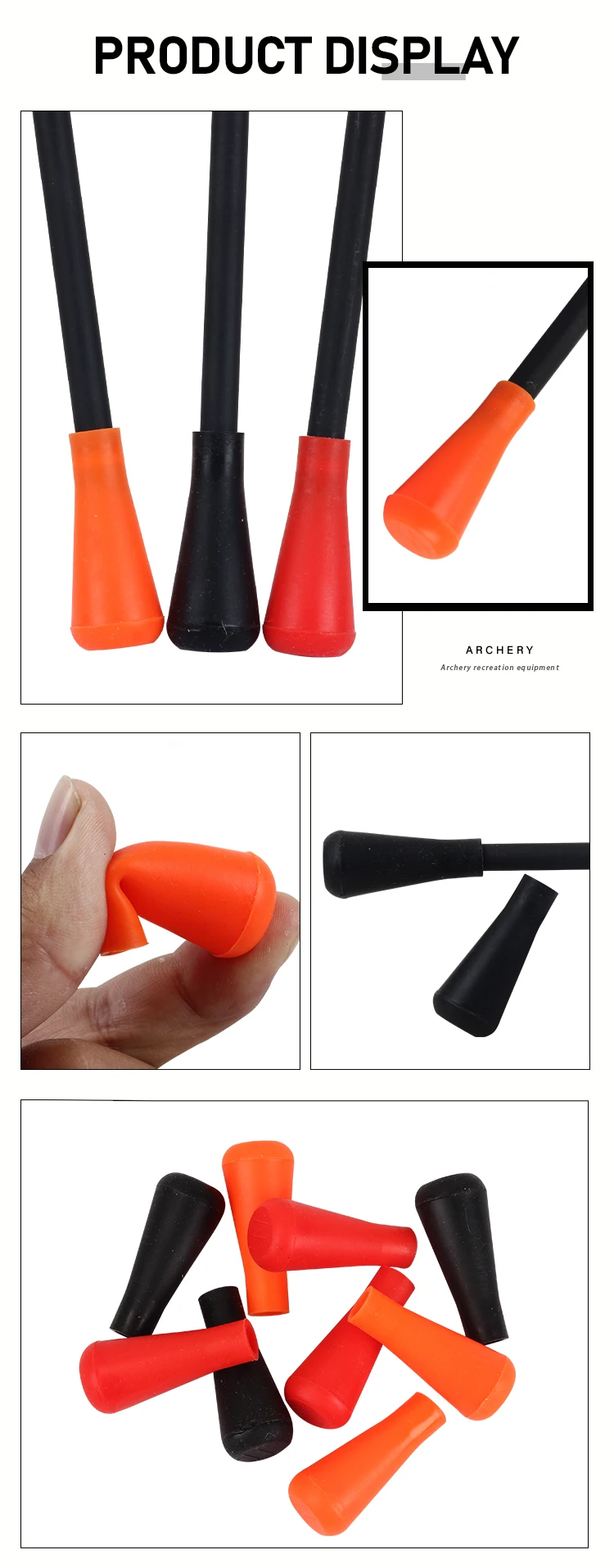 SPG Arrows Points - Soft Rubber Tips for Indoor Target Shooting
