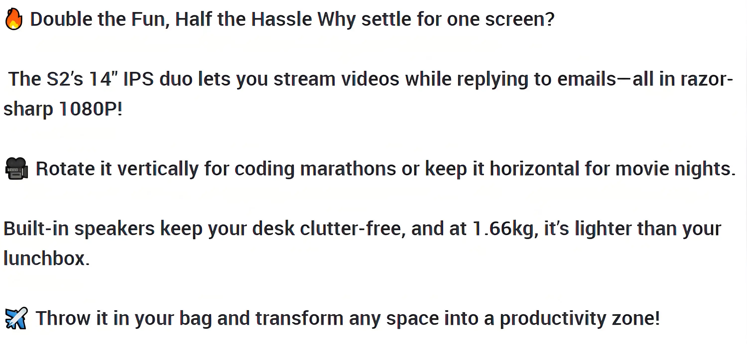 OFIYAA OEM ODM Direct Factory Kwumsy S2 Triple Laptop Screen Extender ...