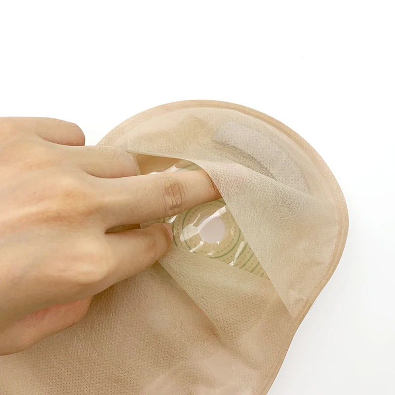 Colostomy Bag Hydrocolloid Barrier One Piece Open Ostomy Bag With Odor