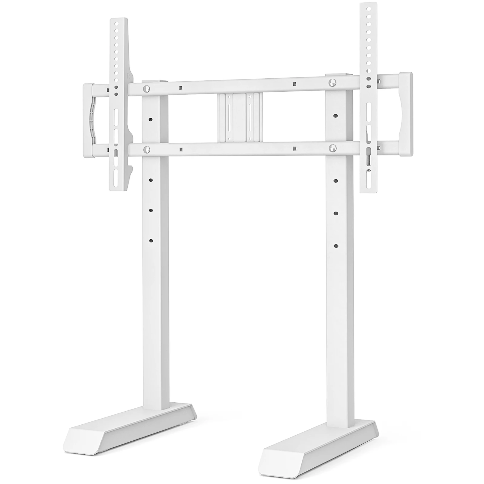 Universal White TV Legs, TV Stand with 90 Inch VESA Mount, Portable Tabletop TV Stand with ...