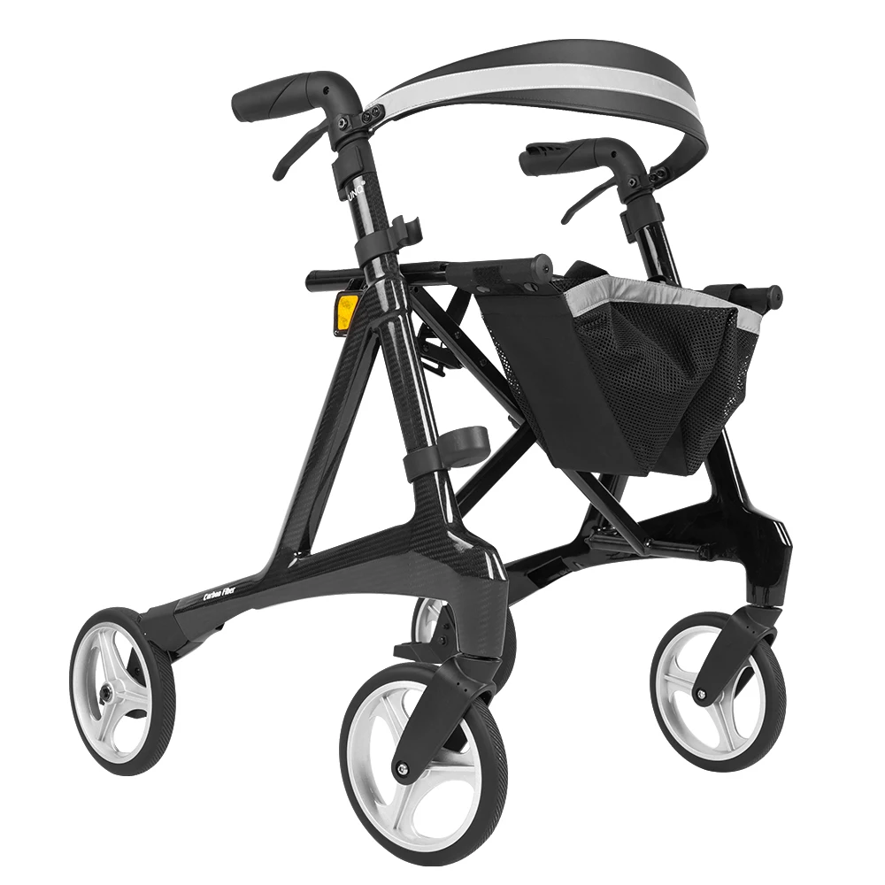 Hot Selling Rollator Walker Folding Large Capacity Outdoor Carbon Fiber ...