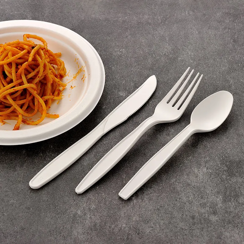 Heavyweight Biodegradable Flatware 100% Compostable Disposable Bio ...