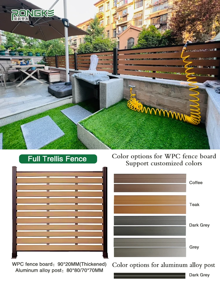Factory Sale Wpc Panel Wood Plastic Composite Fence Board High Density ...
