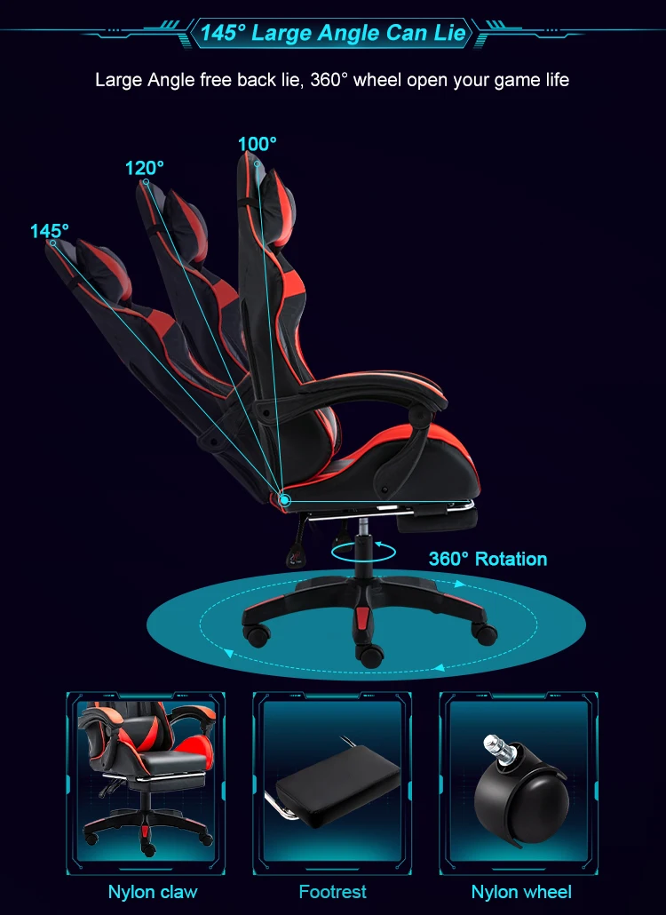 Customized Wholesale Cheap Multifunctional Adjustable Pc Gaming Chair ...