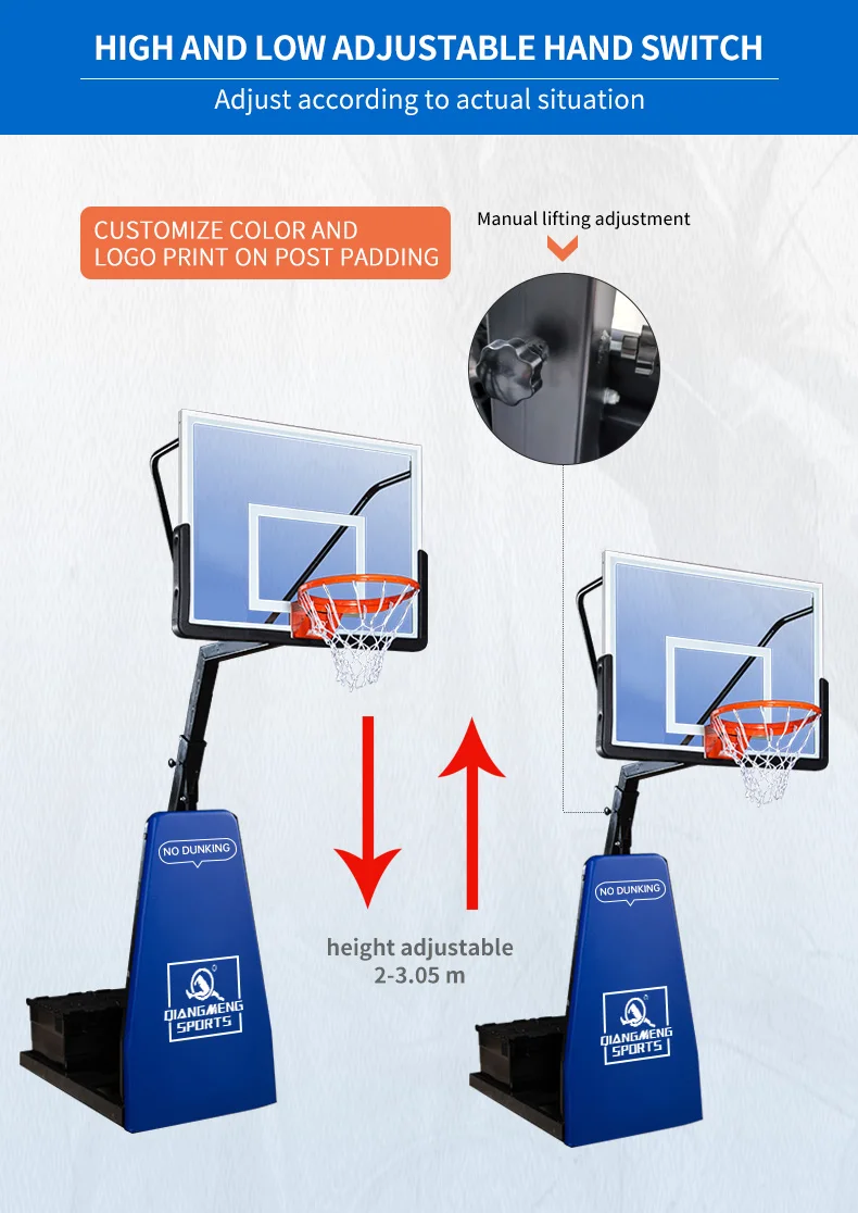 Wholesale Kids Basketball Training Height Adjuster 6.5-10' Basketball ...