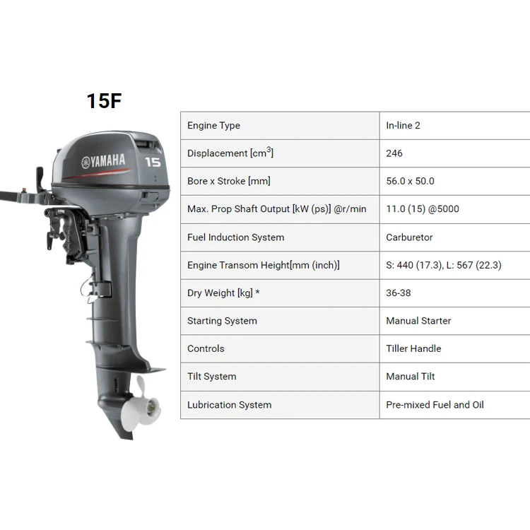 Yamaha 15hp 2 Stroke Outboard Motor - Hot Selling Engine