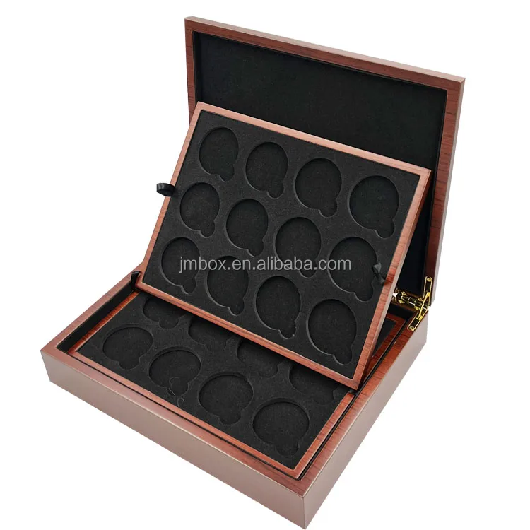 Luxury New Design Wooden Coin Gift Boxes with Three Trays| Alibaba.com