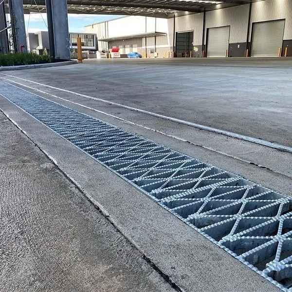 Walkway Industrial Floor Drainage Steel Grating Metal Grate Flooring ...