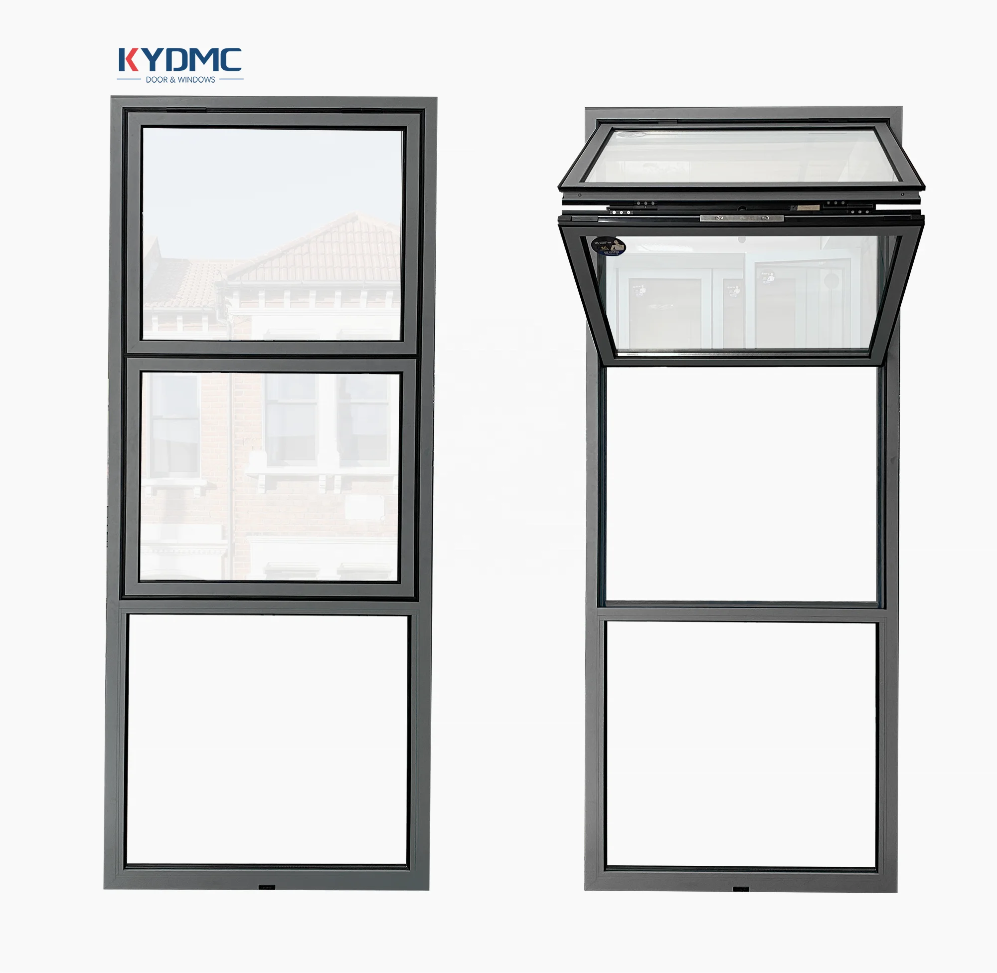 Commercial Aluminium Tempered Glass Bi-fold Windows Electric Bifolding ...