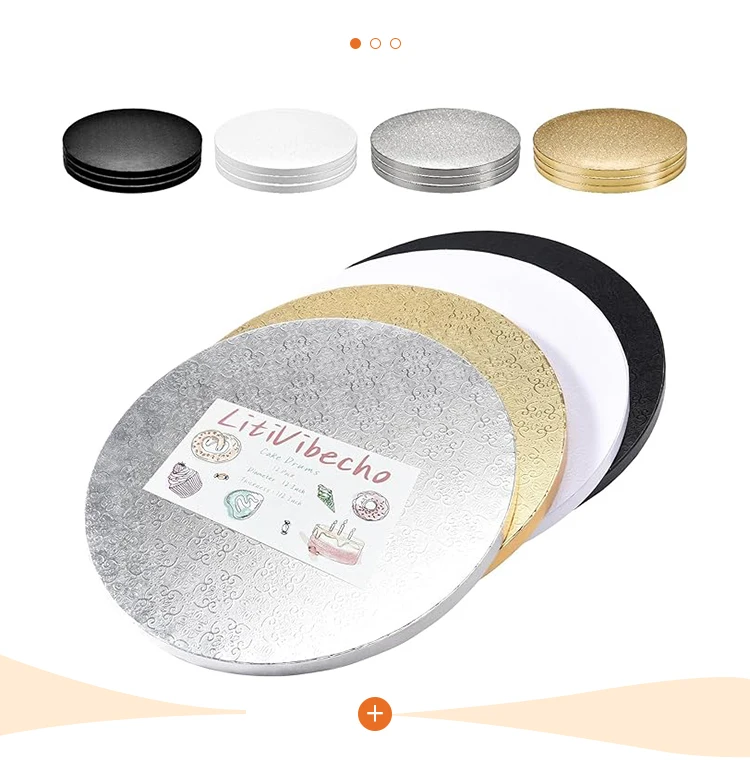 Cake Disc Food Grade Sturdy 8 10 12 14 Inch Wedding Cake Board Wrapping ...
