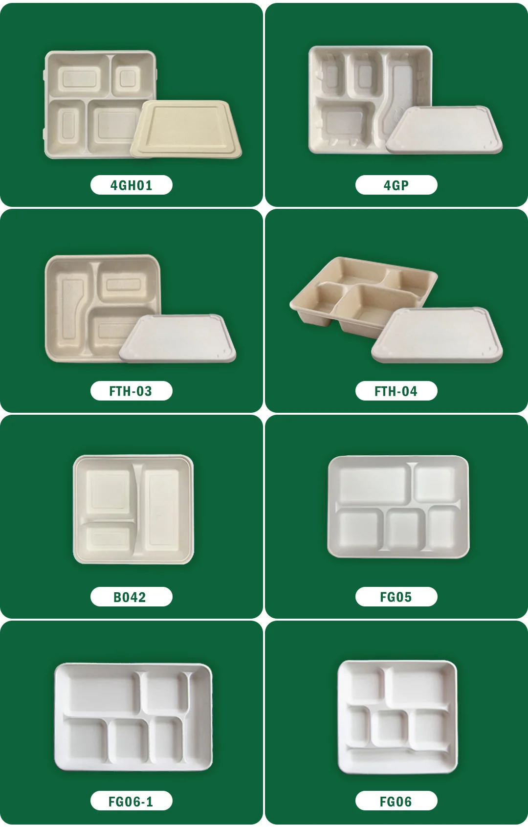 Sugarcane Bagasse Food Container Disposable Bio-degradable Food ...