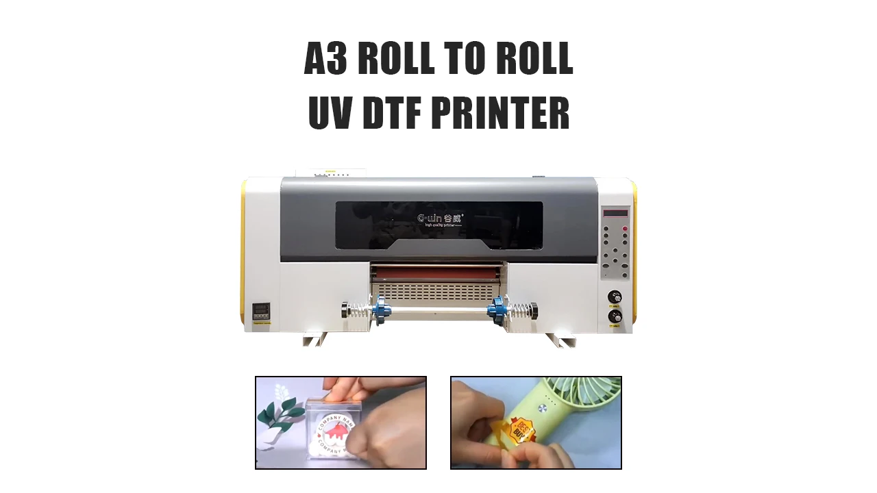 A3 Roll to Roll UV DTF Printer - Efficient Sticker Printing