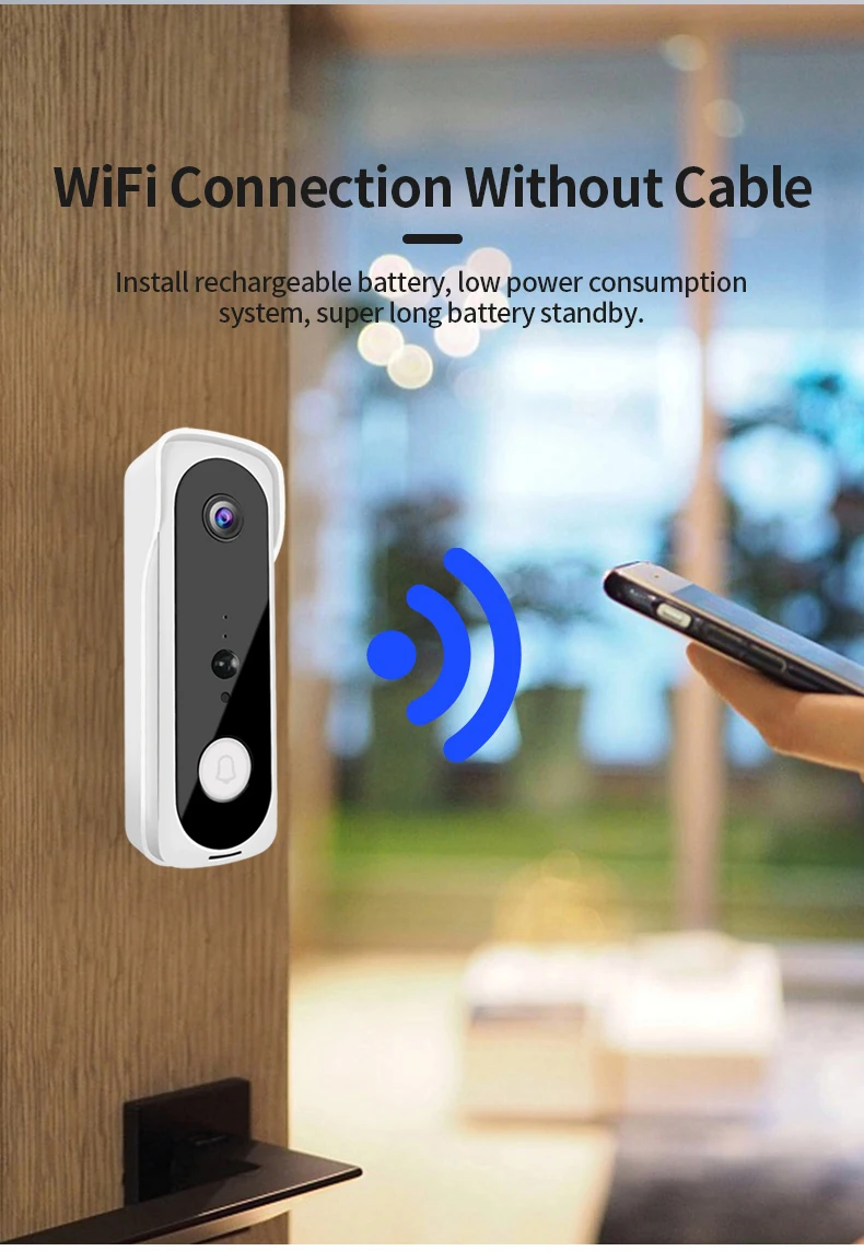Long Wireless Distance Tuyasmart Smartlife App Hd Tuya Smart Ring 433mhz Wireless Doorbell ...