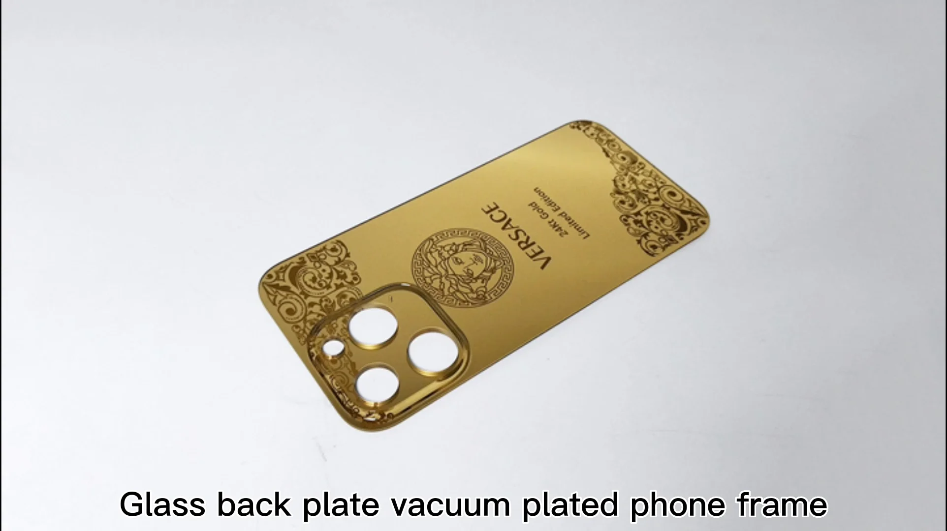 Phone frame glass backboard housing gold custom for iphone