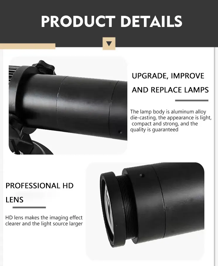 Custom Laser Logo Projector - 50000 Hours Advertising Light